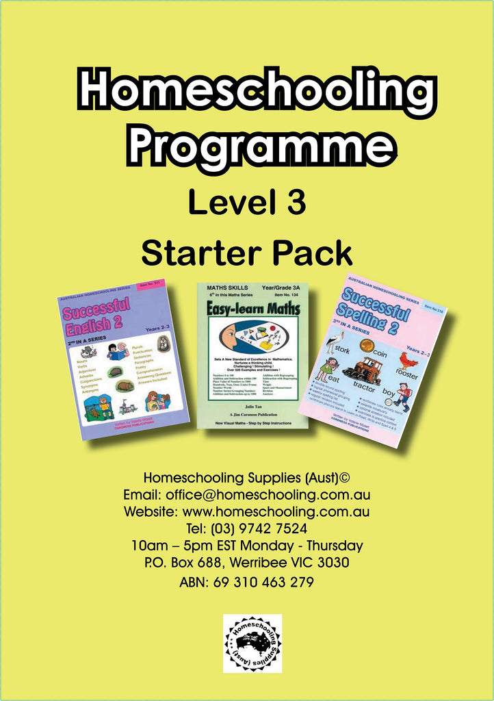 Homeschooling grade 3 starter pack – Homeschooling Supplies (Aus)