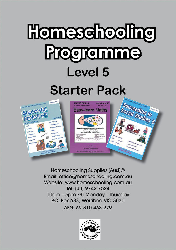 Homeschooling grade 5 starter pack – Homeschooling Supplies (Aus)