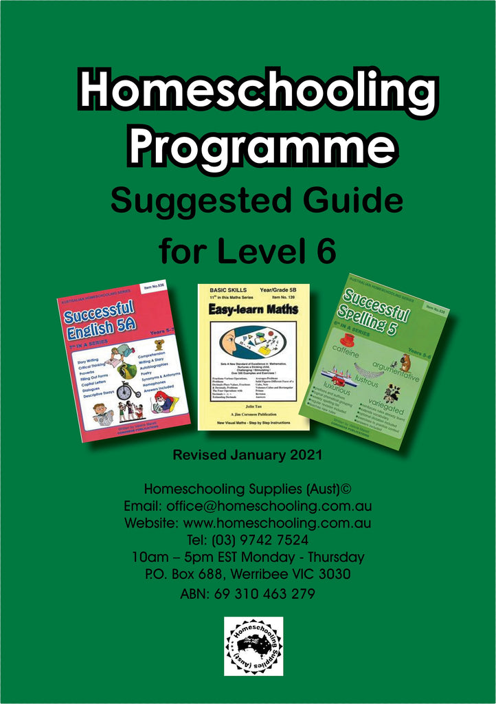 Homeschooling grade 6 starter pack – Homeschooling Supplies (Aus)