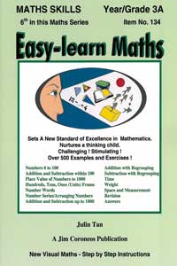 Easy-learn Maths 3A – Homeschooling Supplies (Aus)