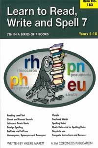 Learn to Read, Write and Spell 7 – Homeschooling Supplies (Aus)